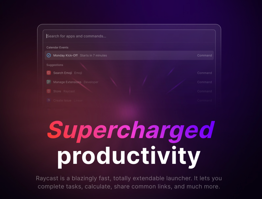 效率神器 Raycast 教學指南 - 讓你的生產力全面飆升 - NICROW